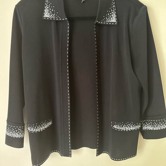 Ming Wang | Sweaters | Ming Wang M Open Cardigan Black | Poshmark